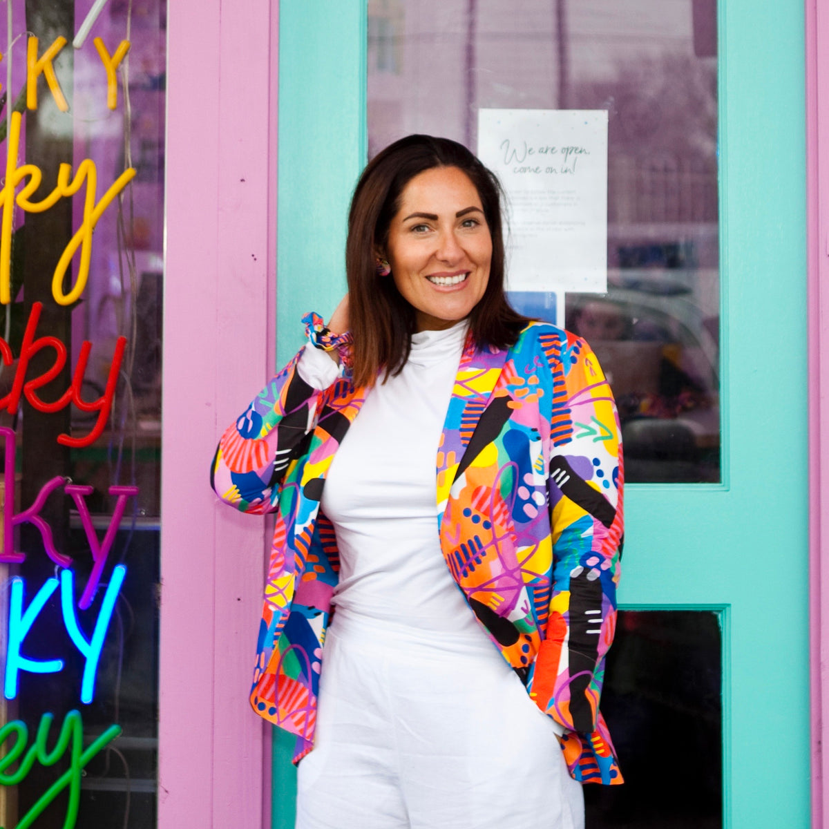 Products Electric Confetti handmade in Melbourne Jacket by ownsit ...
